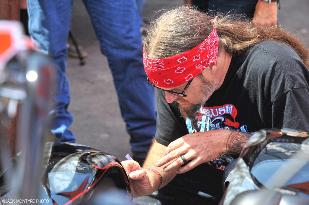 RYAN EVANS, PAINTER EXTRAORDINAIRE, IT'S WHAT HE LOVES AND IT SHOWS ...