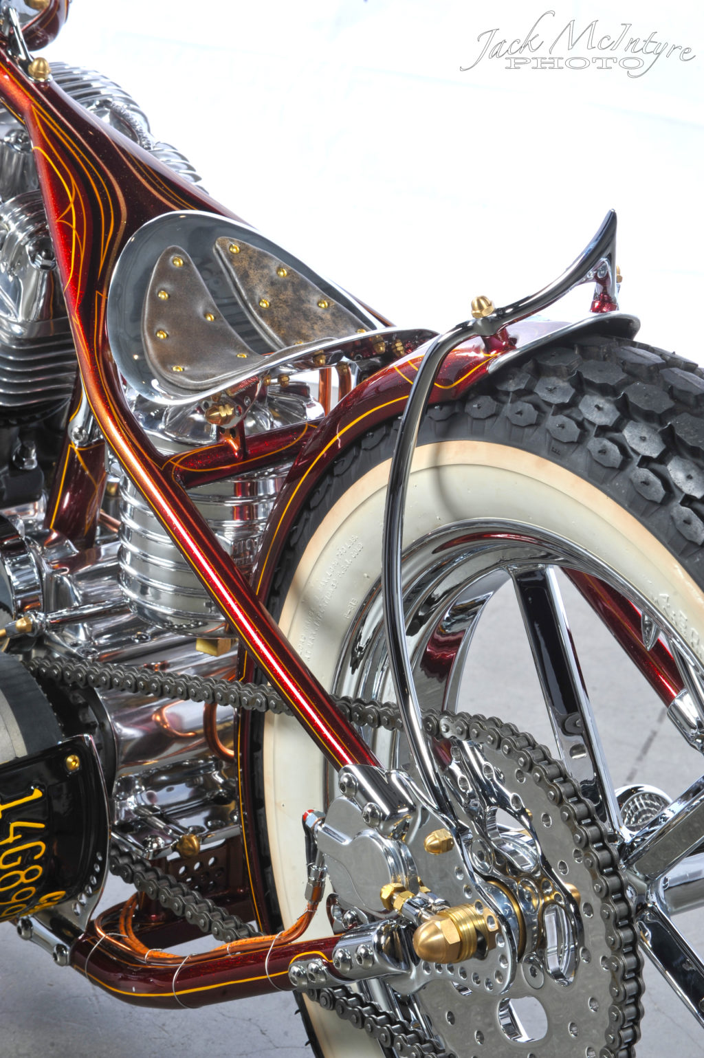 Rick Bray of RKB Kustom Speed with his custom Shovel named “Palo Duro ...