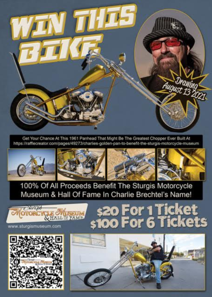 Charlie Brechtel's Golden Pan Raffle For The Sturgis Motorcycle Museum ...