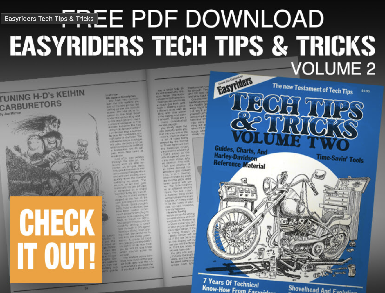 FREE, VOLUME 2! 💡 Easyriders Tech Tips & Tricks Book 🆓 Full PDF Inside ... FREE, VOLUME 2! 💡 Easyriders Tech Tips & Tricks Book 🆓 Full PDF Inside ...