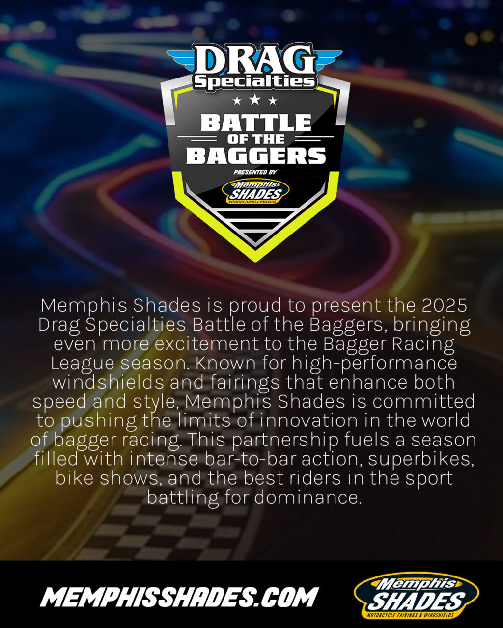 MEMPHIS SHADES NAMED PRESENTING SPONSOR OF THE 2025 DRAG SPECIALTIES ...